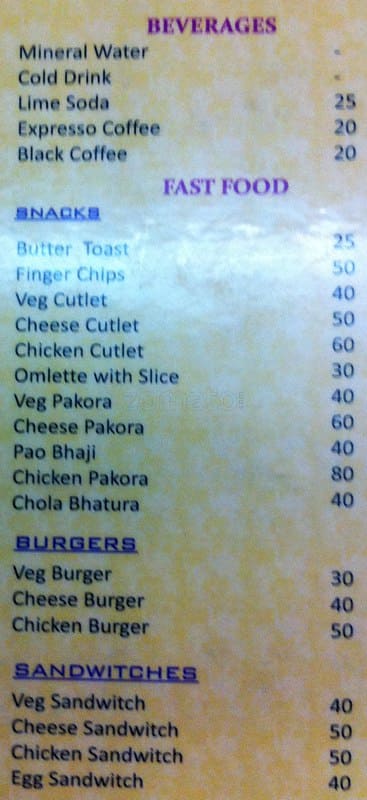 Flavours Menu, Menu for Flavours, Indira Nagar, Lucknow - Zomato