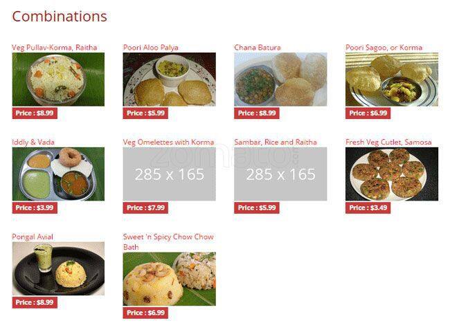 Menu at Udipi Cafe, Sugar Land, Williams Trace Blvd