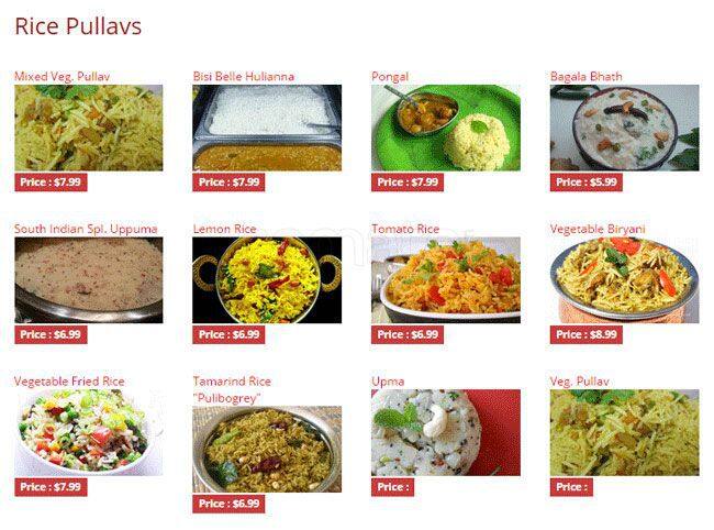 Menu at Udipi Cafe, Sugar Land, Williams Trace Blvd