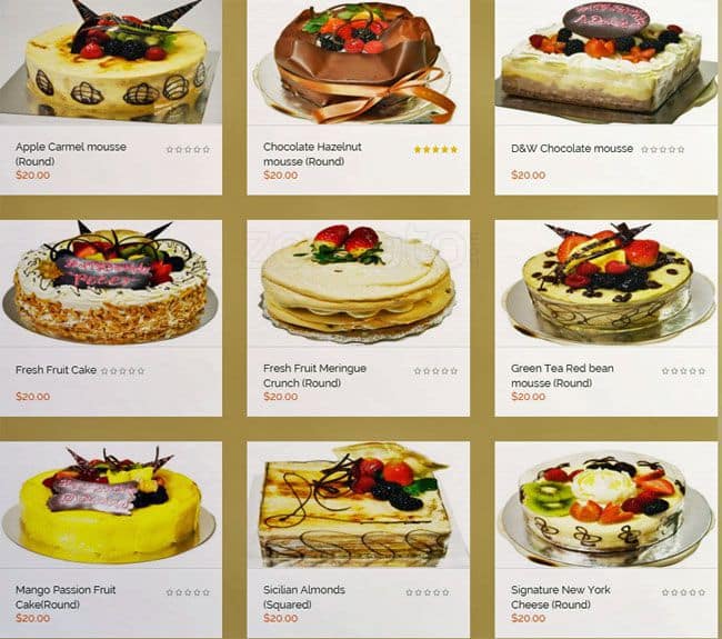 Patisserie Gateau Menu, Menu for Patisserie Gateau, Markham, Toronto ...