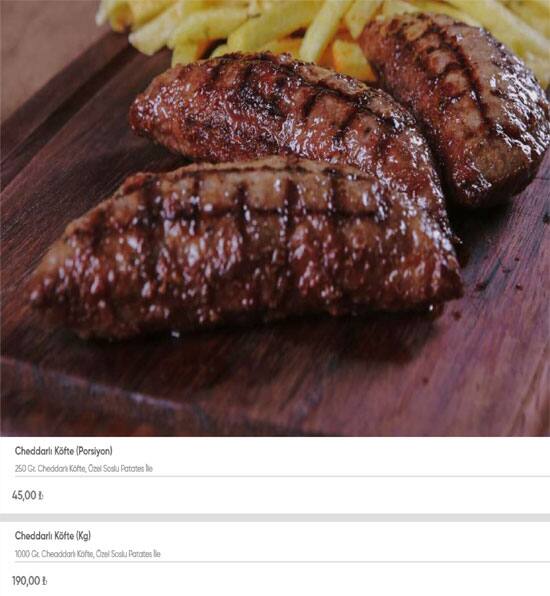 Menu at One Steak House, Istanbul, Atatürk Blv. 33 A