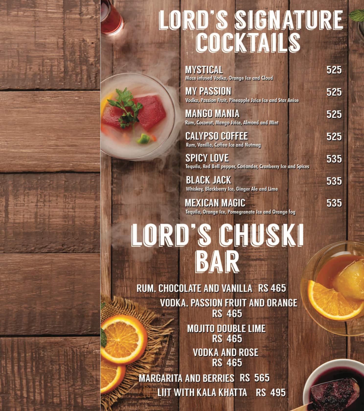 Menu of Lord of The Drinks, Gomti Nagar, Lucknow