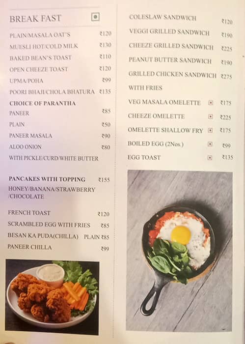 Menu of Biker Bawarchi, Vaishali Nagar, Jaipur