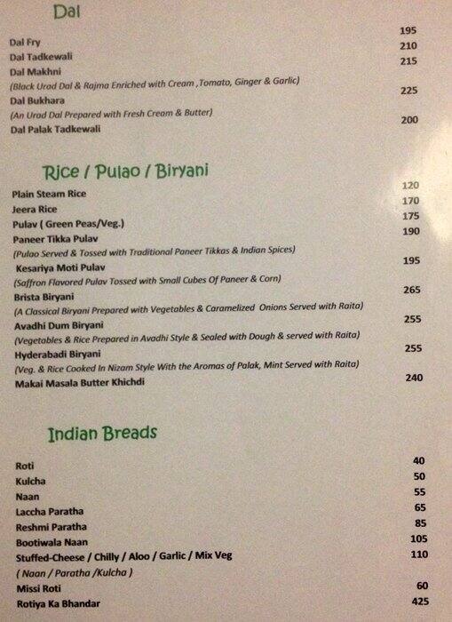 Menu at The Blue - Under Water Resto Lounge, Surat