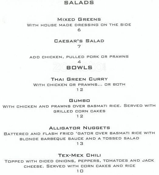 Menu at Jethro's Fine Grub pizzeria, Vancouver, Fraser Street