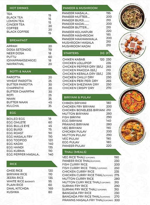 Menu at Mumbai Rasoi Restaurant, Bengaluru