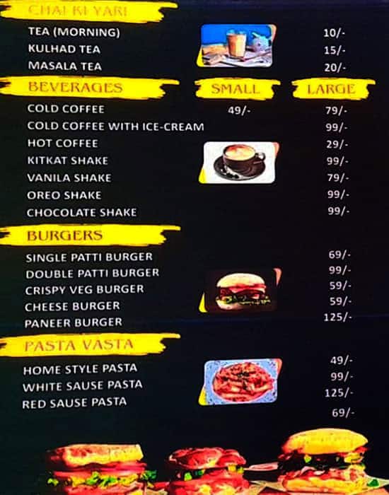 Menu of Love Drug Cafe, Mansarovar, Jaipur