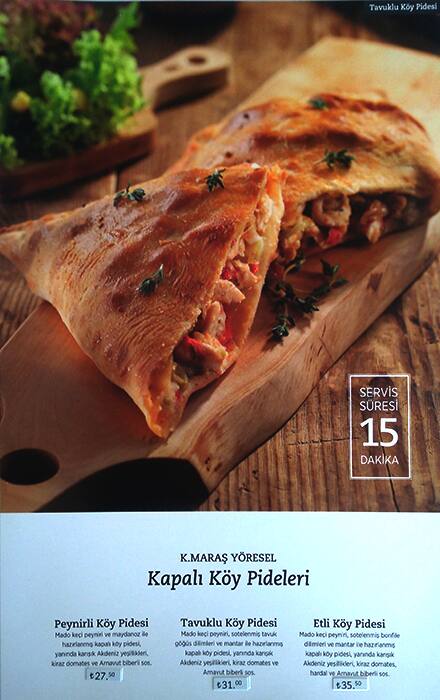 Menu at Mado, Istanbul, Semerkand Line AVM Beylikdüzü