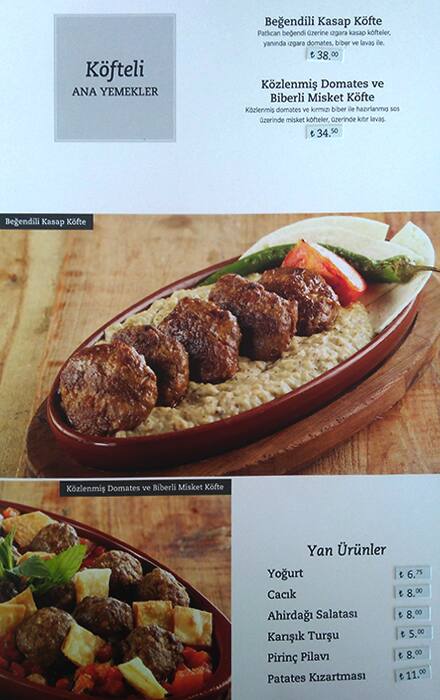 Menu at Mado, Istanbul, Semerkand Line AVM Beylikdüzü