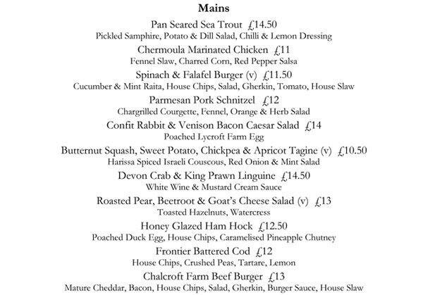 Menu at The Castle, Harrow pub & bar, Harrow, 30 West St