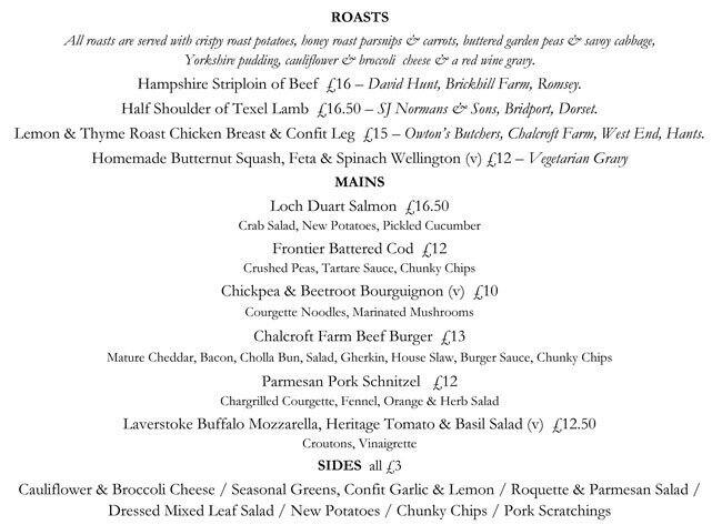 Menu at The Castle, Harrow pub & bar, Harrow, 30 West St