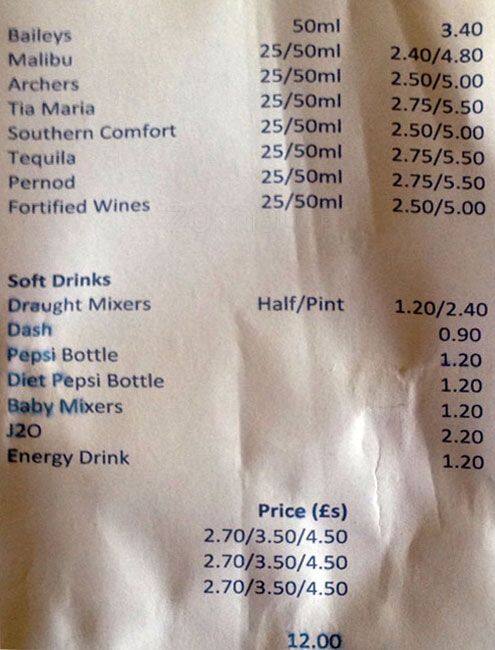 Menu at The Walnut Tree pub & bar, Hayes, Willow Tree Ln