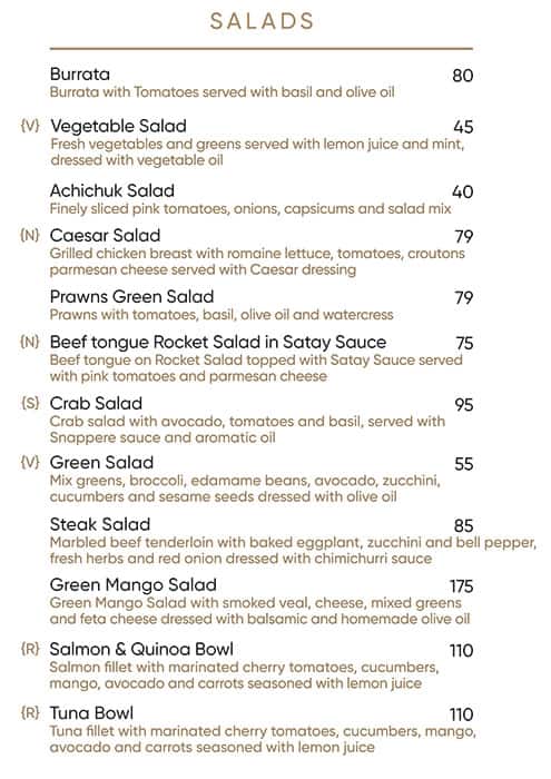 Menu of CHAIHONA №1 by Vasilchuki, Dubai Marina, Dubai