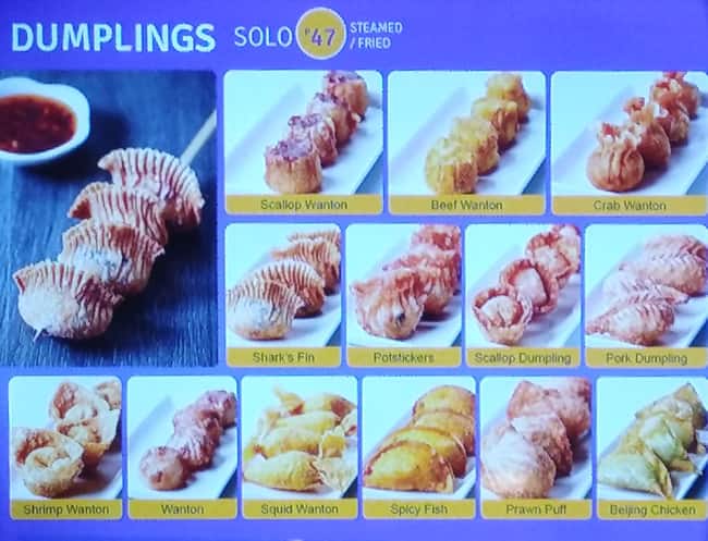 Menu at Paotsin restaurant, Manila, HXGM+FGM