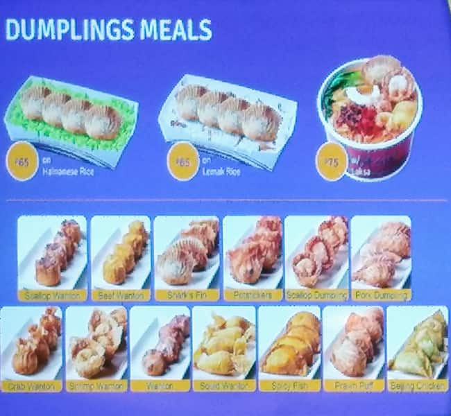 Menu at Paotsin, Makati, Cash 'n Carry Mall Palanan St Food Circle