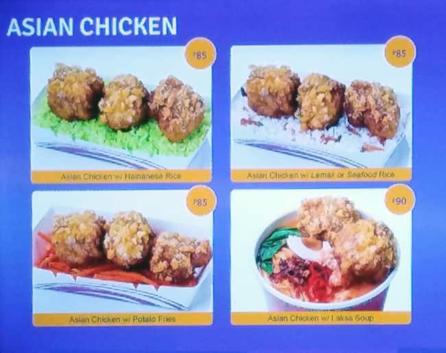 Carta del restaurante Paotsin, Manila, HXGM+FGM