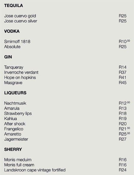 Menu at Kraal Restaurant, Johannesburg South, Impala Road ...