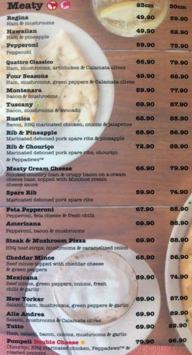 Menu at Mimmos Gateway restaurant, Umhlanga, G016