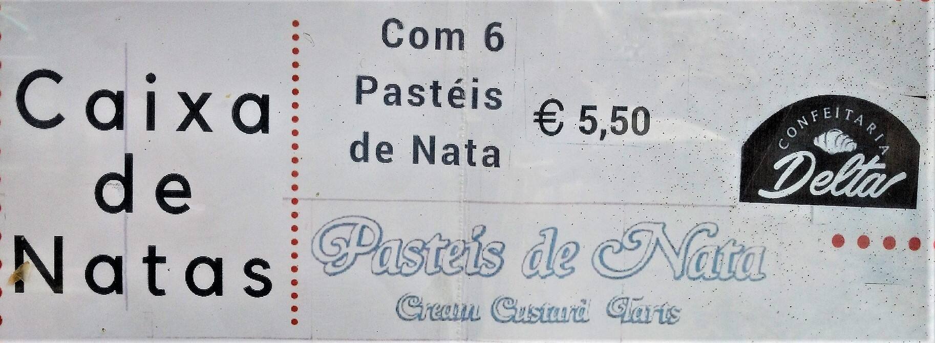 Menu at Delta cafe, Lisbon, Avenida Almirante Reis 27-E