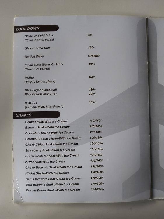 Menu at Terminal - 1 Cafe, Jaipur