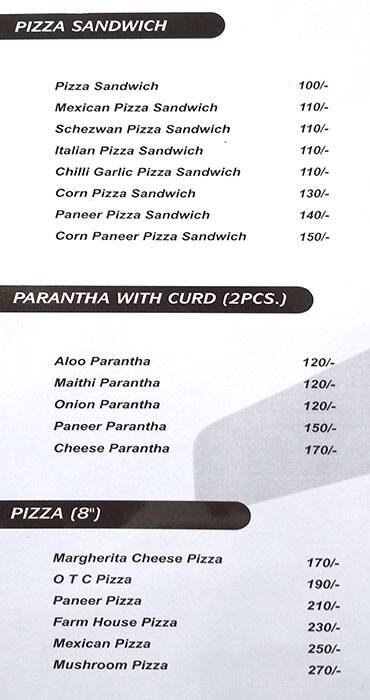 Menu at Terminal - 1 Cafe, Jaipur