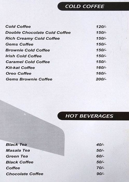 Menu at Terminal - 1 Cafe, Jaipur