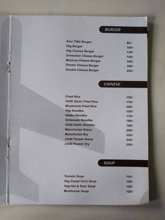 Menu at Terminal - 1 Cafe, Jaipur