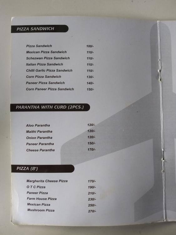 Menu at Terminal - 1 Cafe, Jaipur
