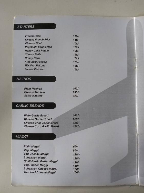 Menu at Terminal - 1 Cafe, Jaipur