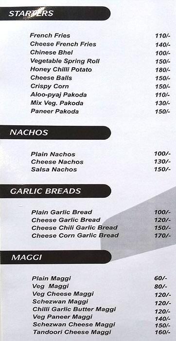 Menu at Terminal - 1 Cafe, Jaipur