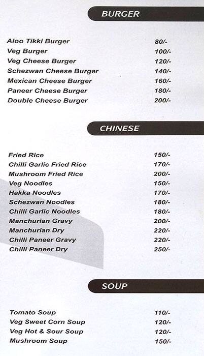 Menu at Terminal - 1 Cafe, Jaipur