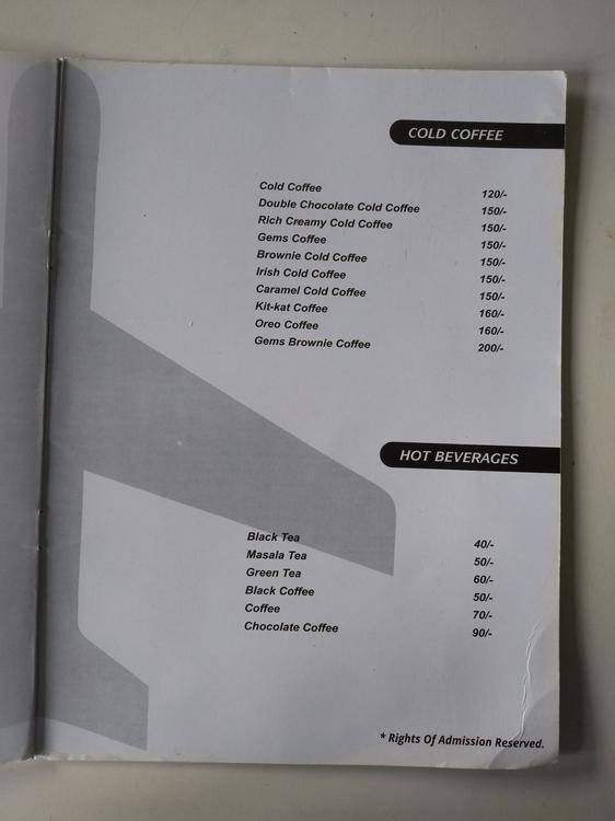 Menu at Terminal - 1 Cafe, Jaipur