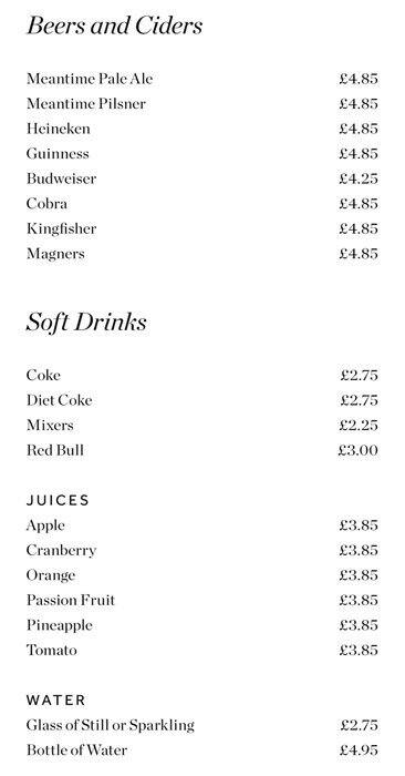 Carta de Annayu - Radisson Blu Edwardian Heathrow Hotel, Londres