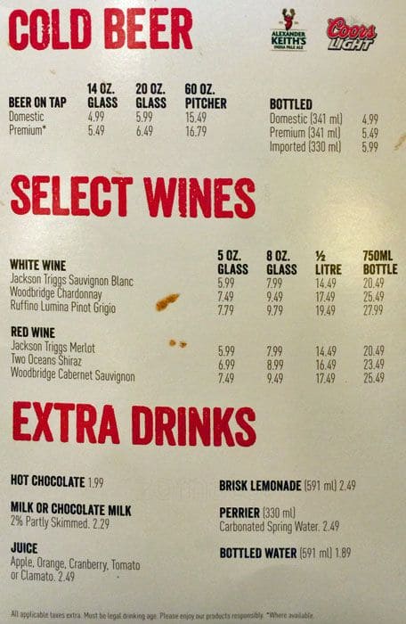 Menu at Swiss Chalet restaurant, Newmarket, Davis Dr #44