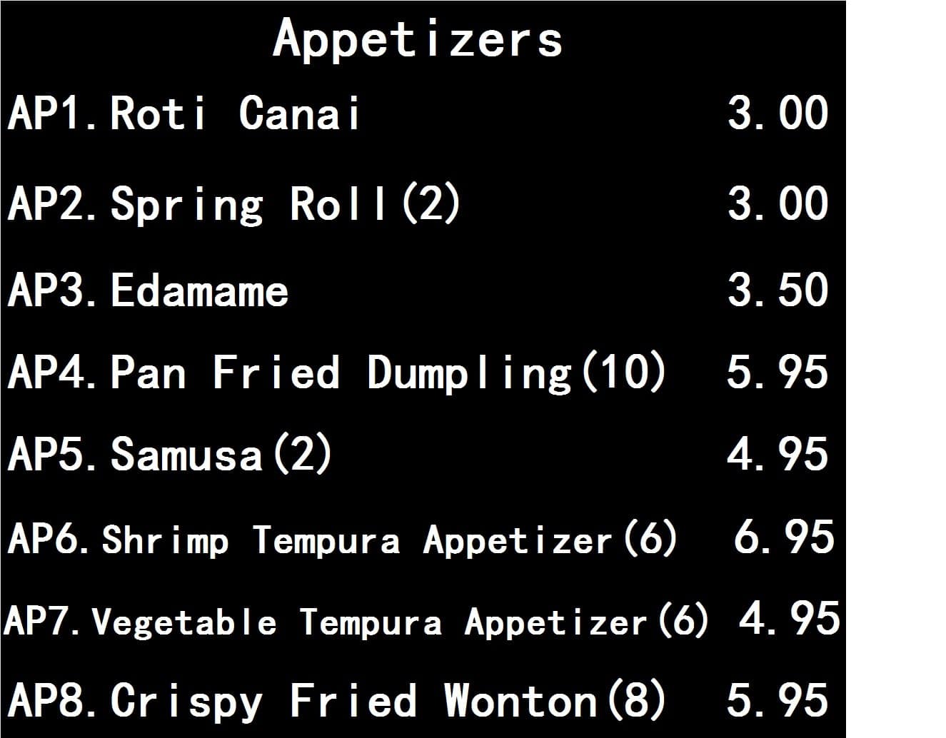 Menu at Top Thai restaurant, Dothan, 105 S Woodburn Dr # 3