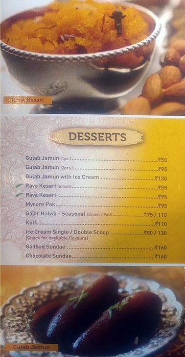 Menu at Sagar Ratna, Jalandhar, Curo High Street