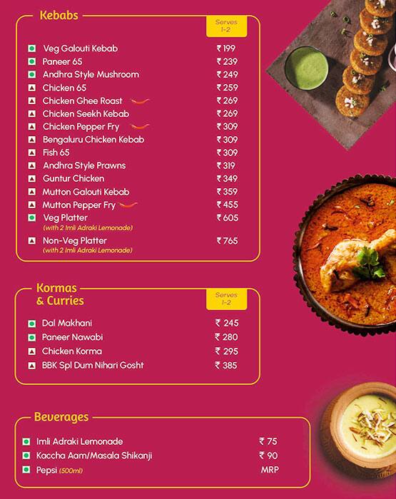 Menu at Biryani By Kilo - Mysore, Mysuru