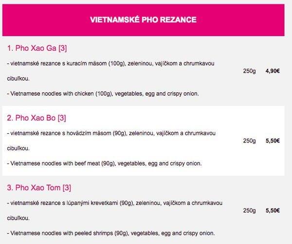 Speisekarte von Sakura Asian Restaurant & Sushi Bar, Nitra