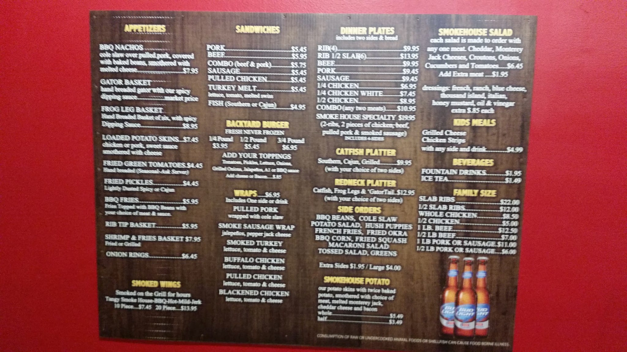Smokehouse BBQ and Grill Menu, Menu for Smokehouse BBQ and Grill ...