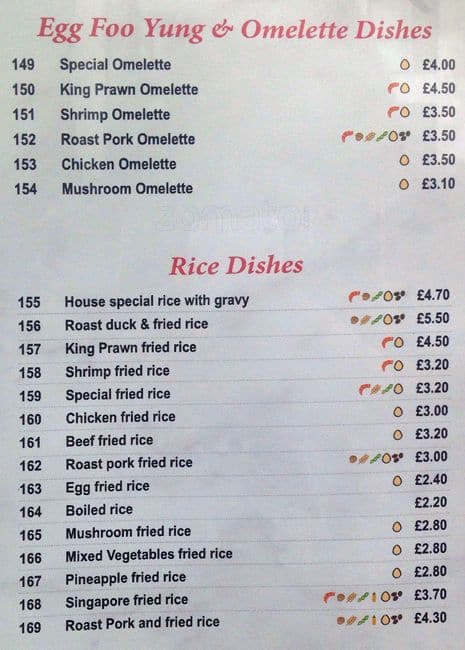 Menu at Chinese Express fast food, Croydon, 25 Whitehorse Rd