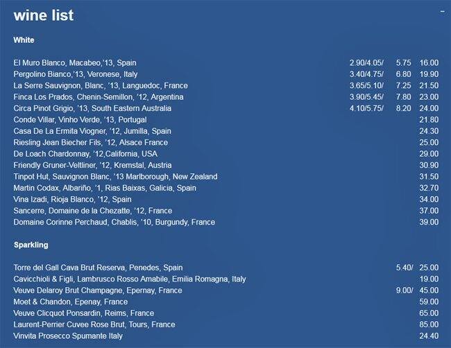 Menu at Norfolk Arms pub & bar, London, 28 Leigh St