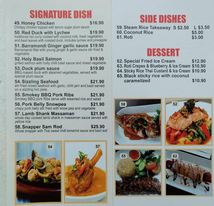 Menu at Thai Chilli Bites restaurant, Northmead, G3/2-6 Campbell St