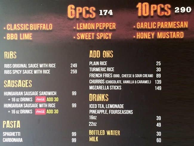 Buffalo Brads Menu, Menu for Buffalo Brads, Lahug, Cebu City - Zomato ...