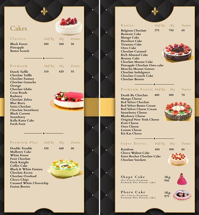 Menu at 7th Heaven, Mumbai, Shop no.5