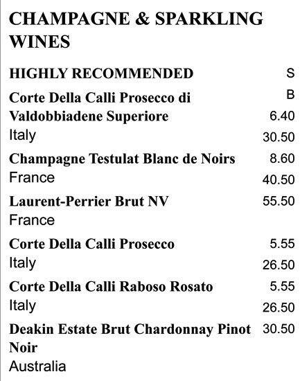 Menu at The Mitre pub & bar, London, 24 Craven Terrace