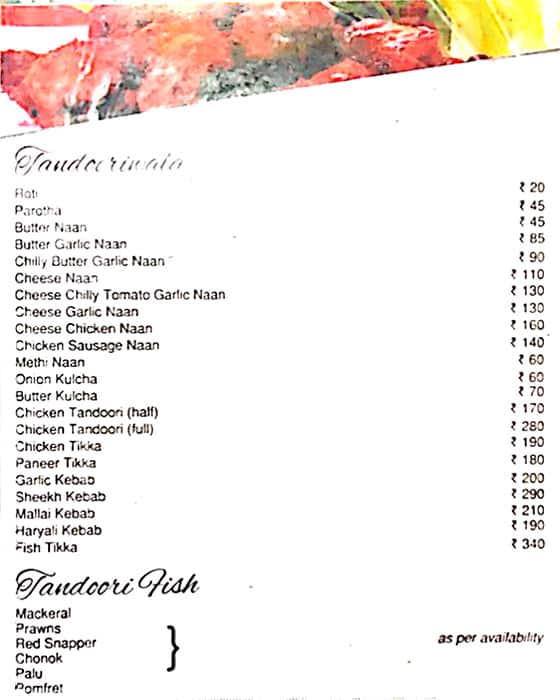 Menu at Ben and Sand, Margao, Ben And Sand