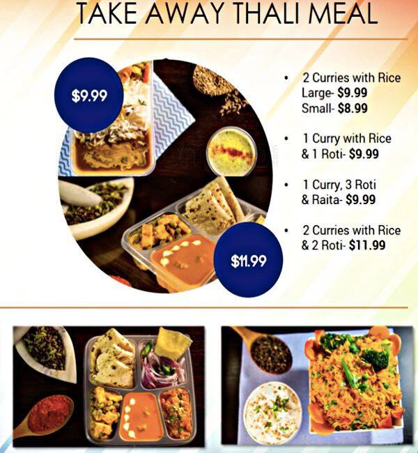 Menu at Delhi Rocks restaurant, Melbourne, 205 King St