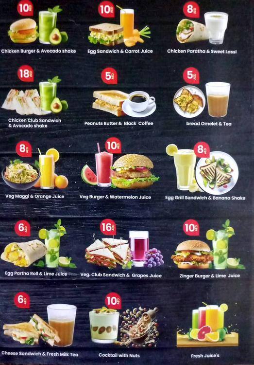 Menu of Hayza Cafe, Al Muteena, Dubai