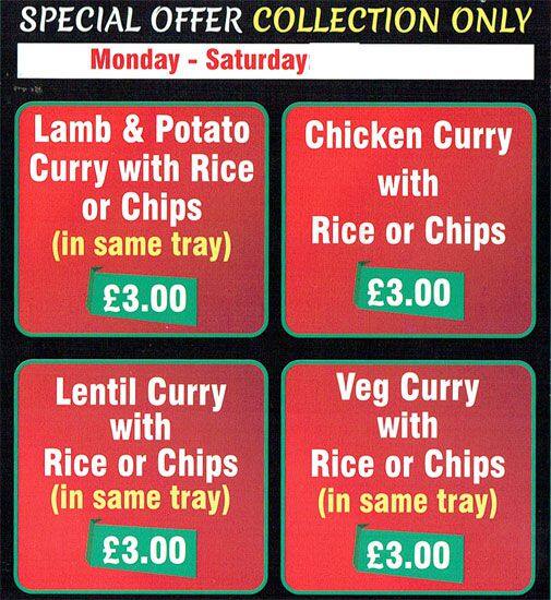 Menu at Kebab City restaurant, Glasgow