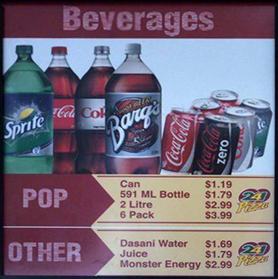 Menu at 241 Pizza pizzeria, Toronto, Mount Pleasant rd